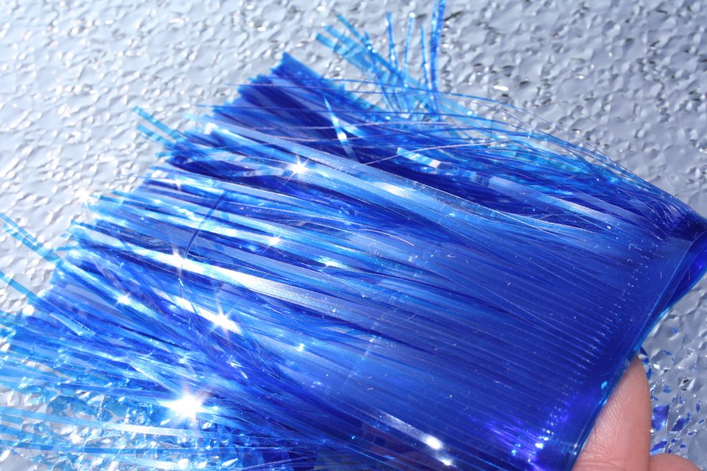 Transparent Fluorescent Blue Flat UV 6" Magnum Cut - Purple Taco